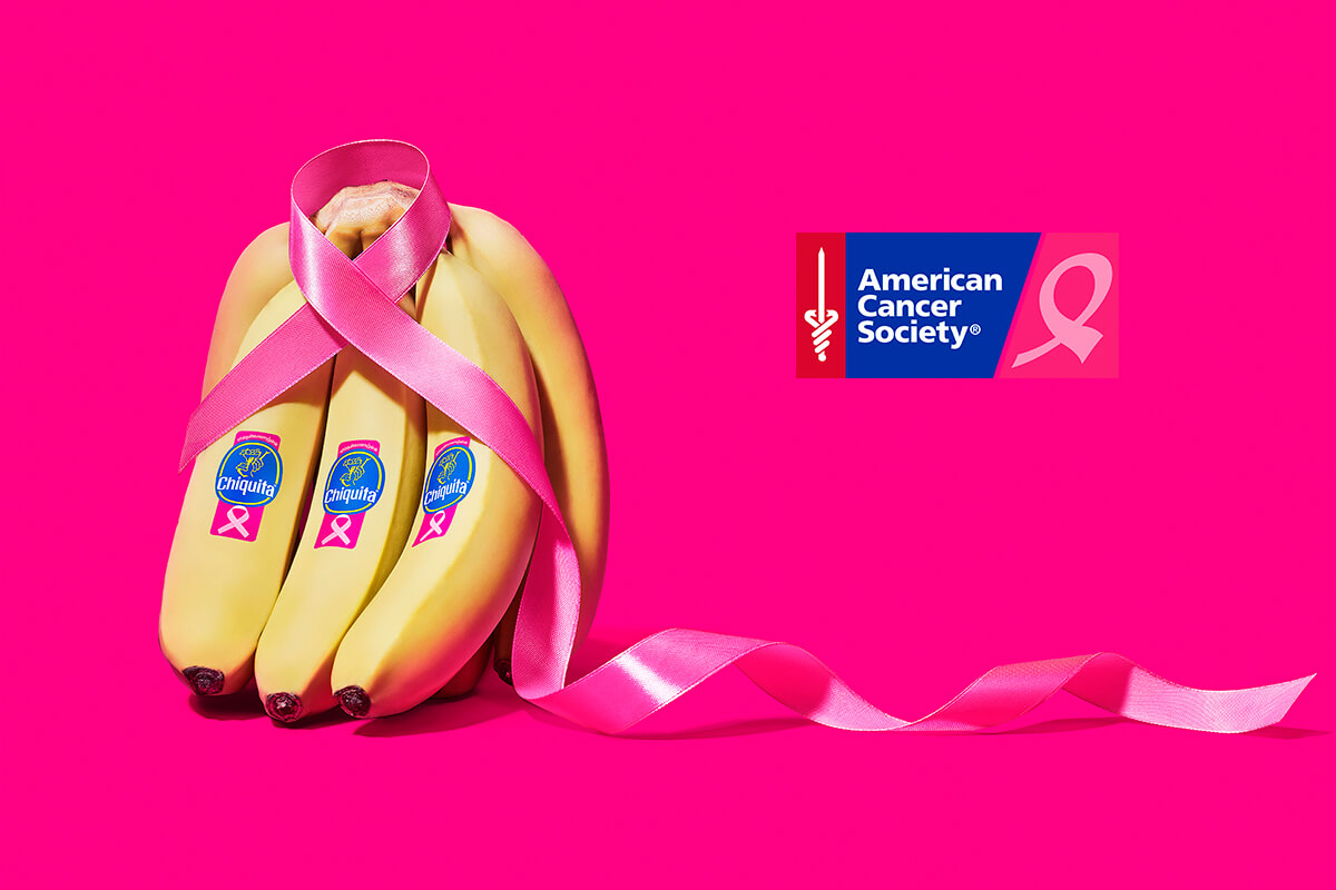 Pink Power Breast Cancer Awareness | Pink sticker bananas | Chiquita